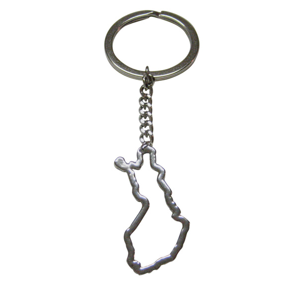 Kiola Designs | Accessories | Finland Map Outline Keychain | Poshmark